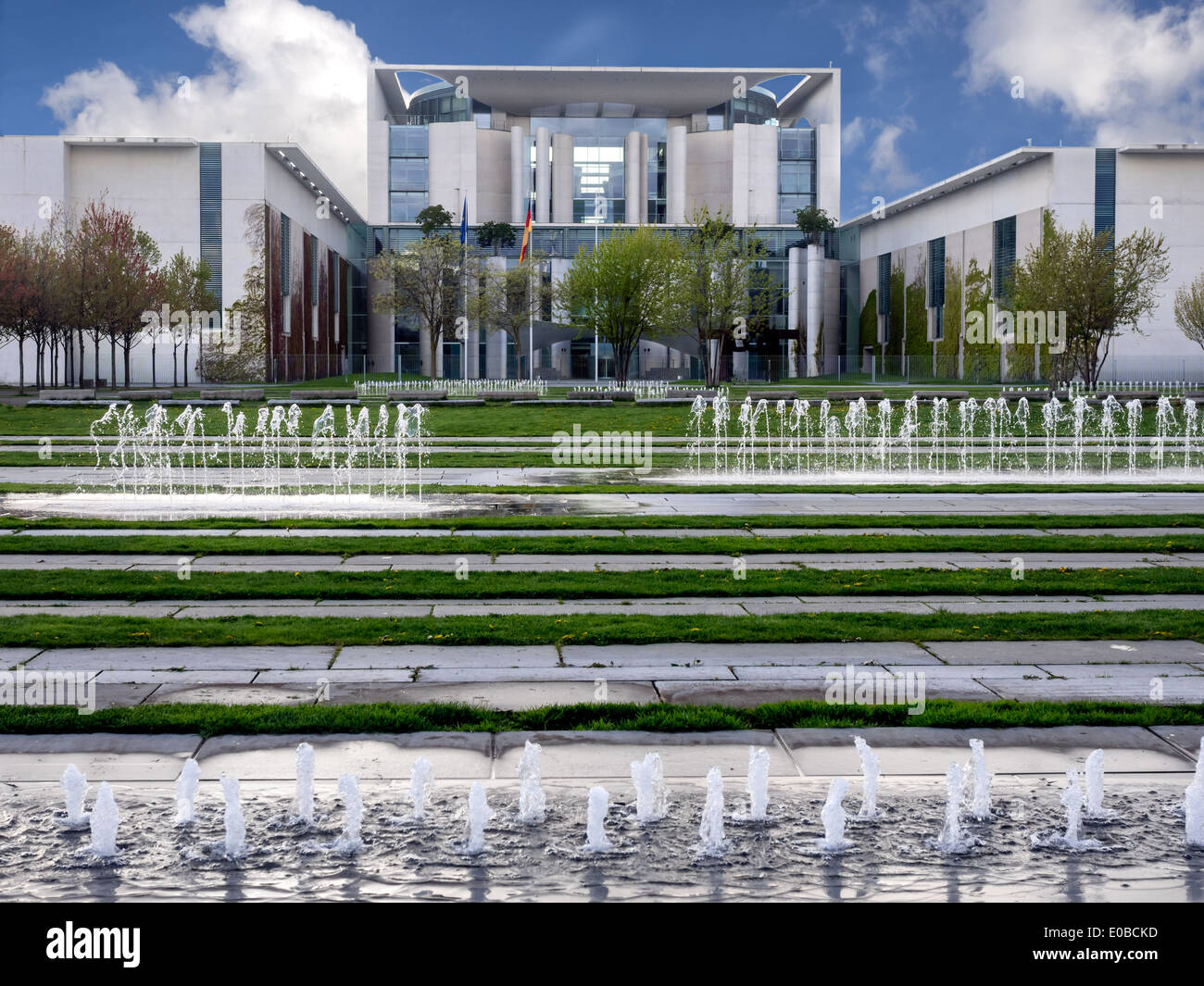 Modern office bulding of concrete and glass in Berlin, Germany Stock ...