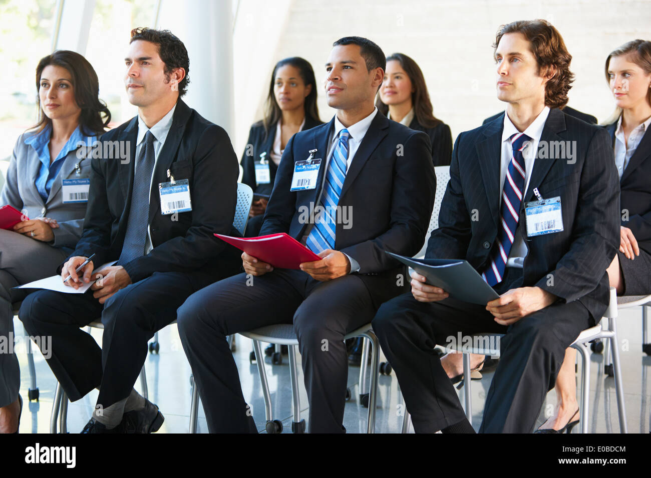 Delegates Listening To Speaker At Conference Stock Photo - Alamy