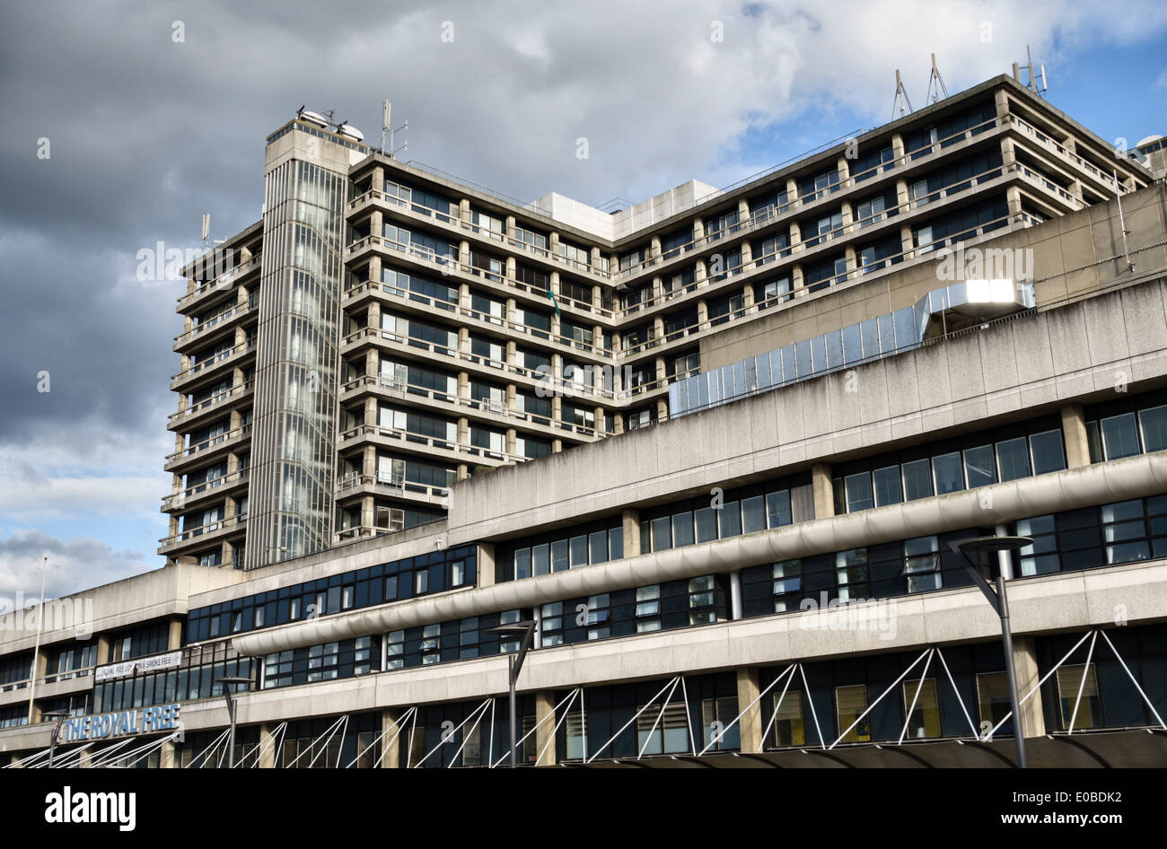 The Royal Free Hospital, Hampstead, London, designed about 1963 by ...