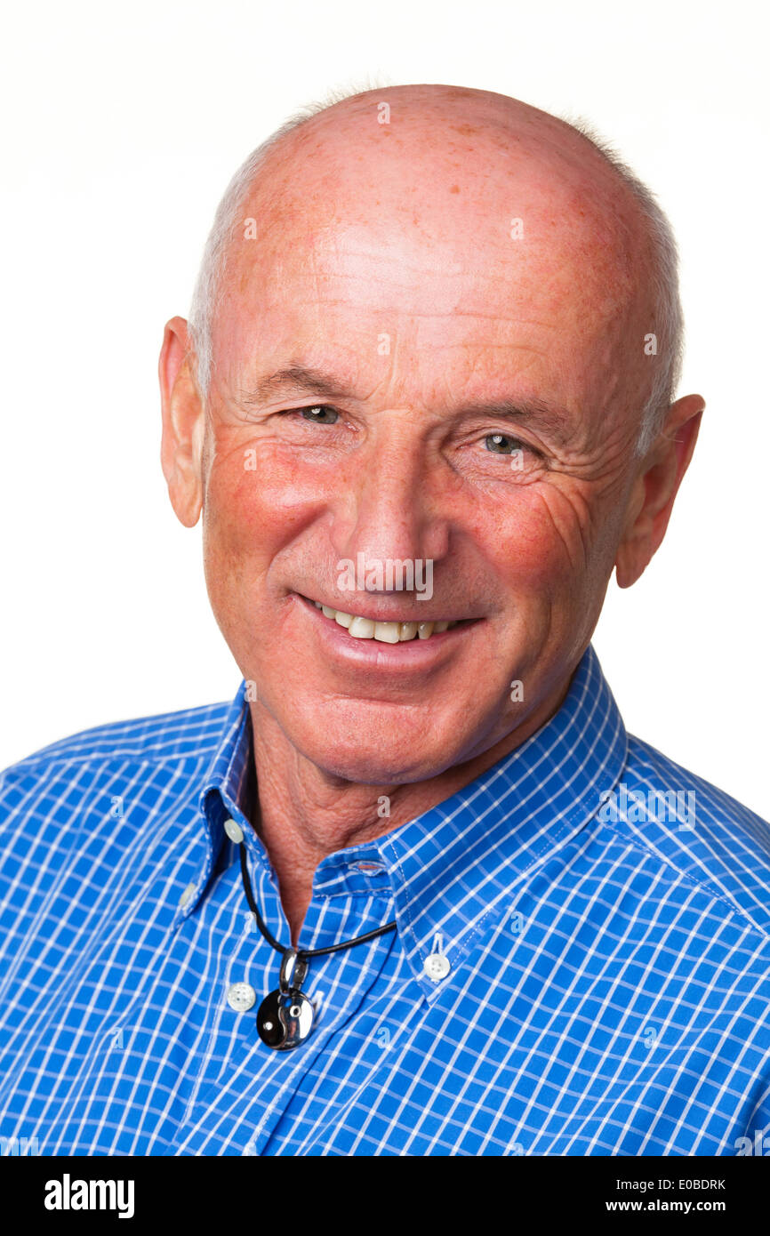 Senior citizens portrait. Portrait of a friendly older man Stock Photo - Alamy
