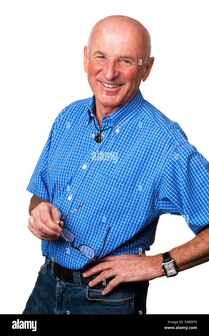 Senior citizens portrait. Portrait of a friendly older man Stock Photo ...