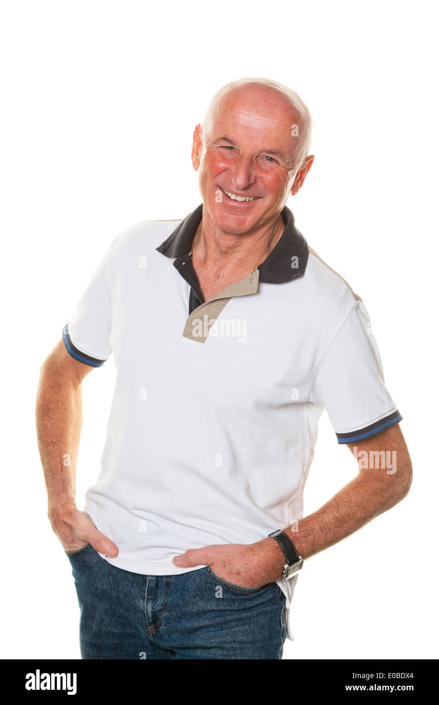 Senior citizens portrait. Portrait of a friendly older man Stock Photo ...
