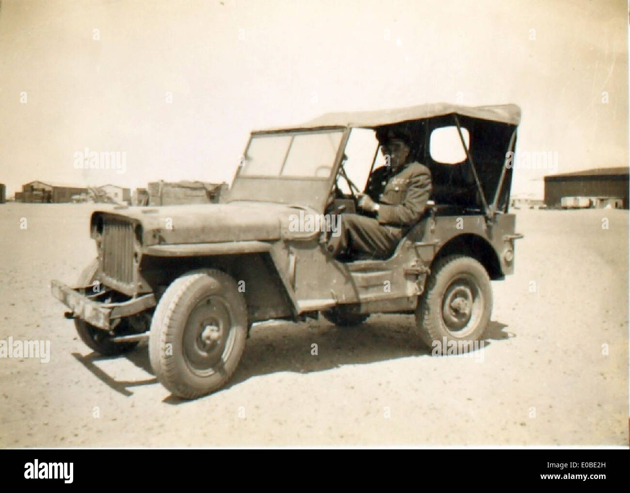 This photo from 135 MU shows a military Jeep in the Egyptian desert ...