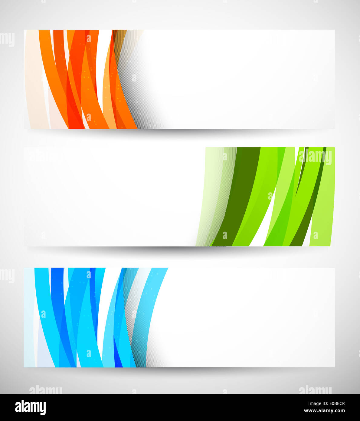 Set of banners with lines. Abstract illustration Stock Photo - Alamy