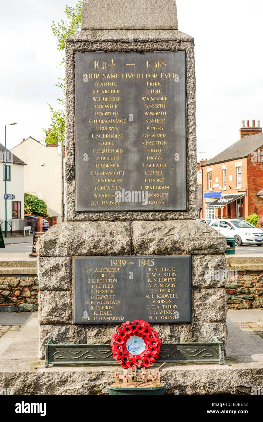 The Rothley village war memorial in Leicestershire Stock Photo - Alamy