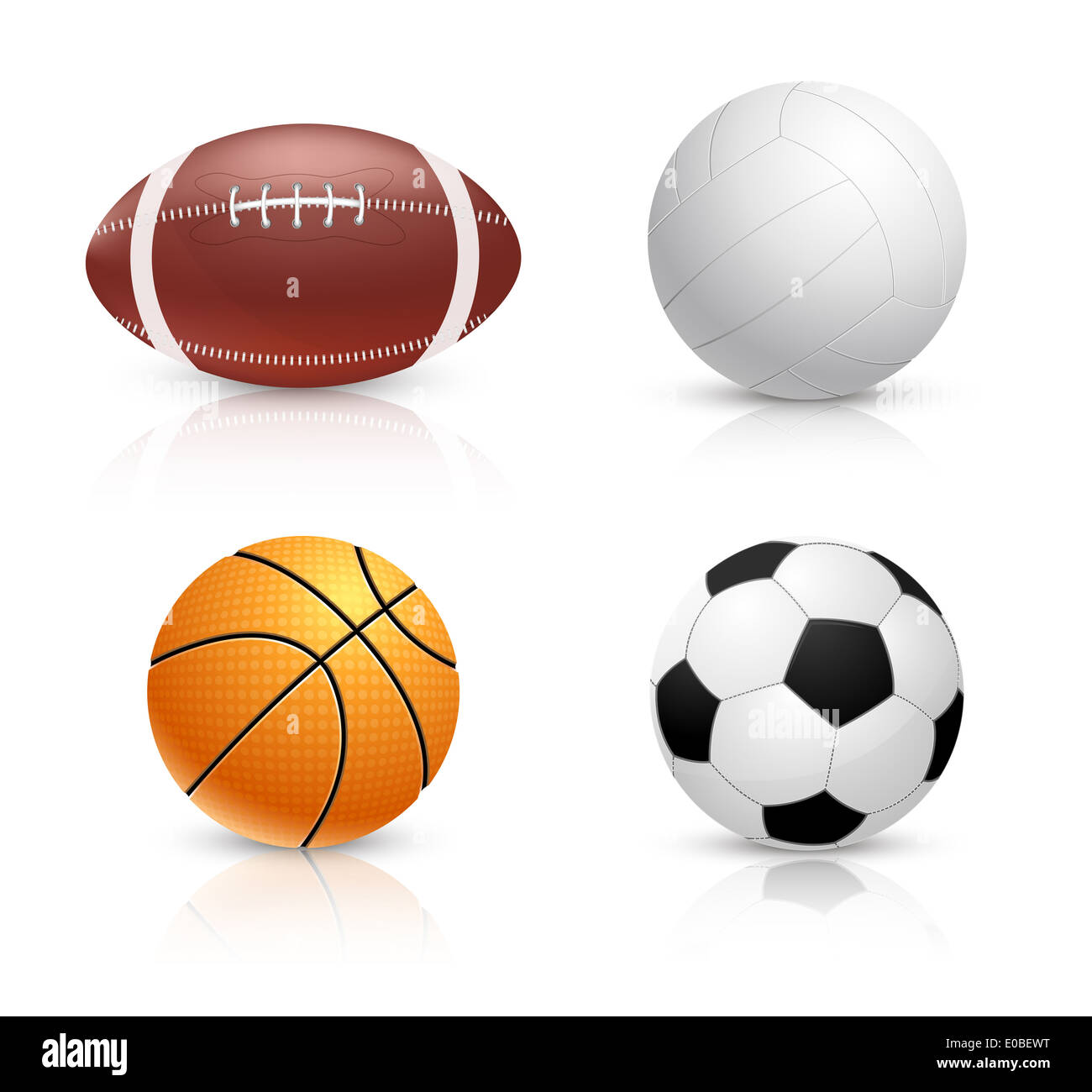 Set of balls. Abstract illustration Stock Photo - Alamy