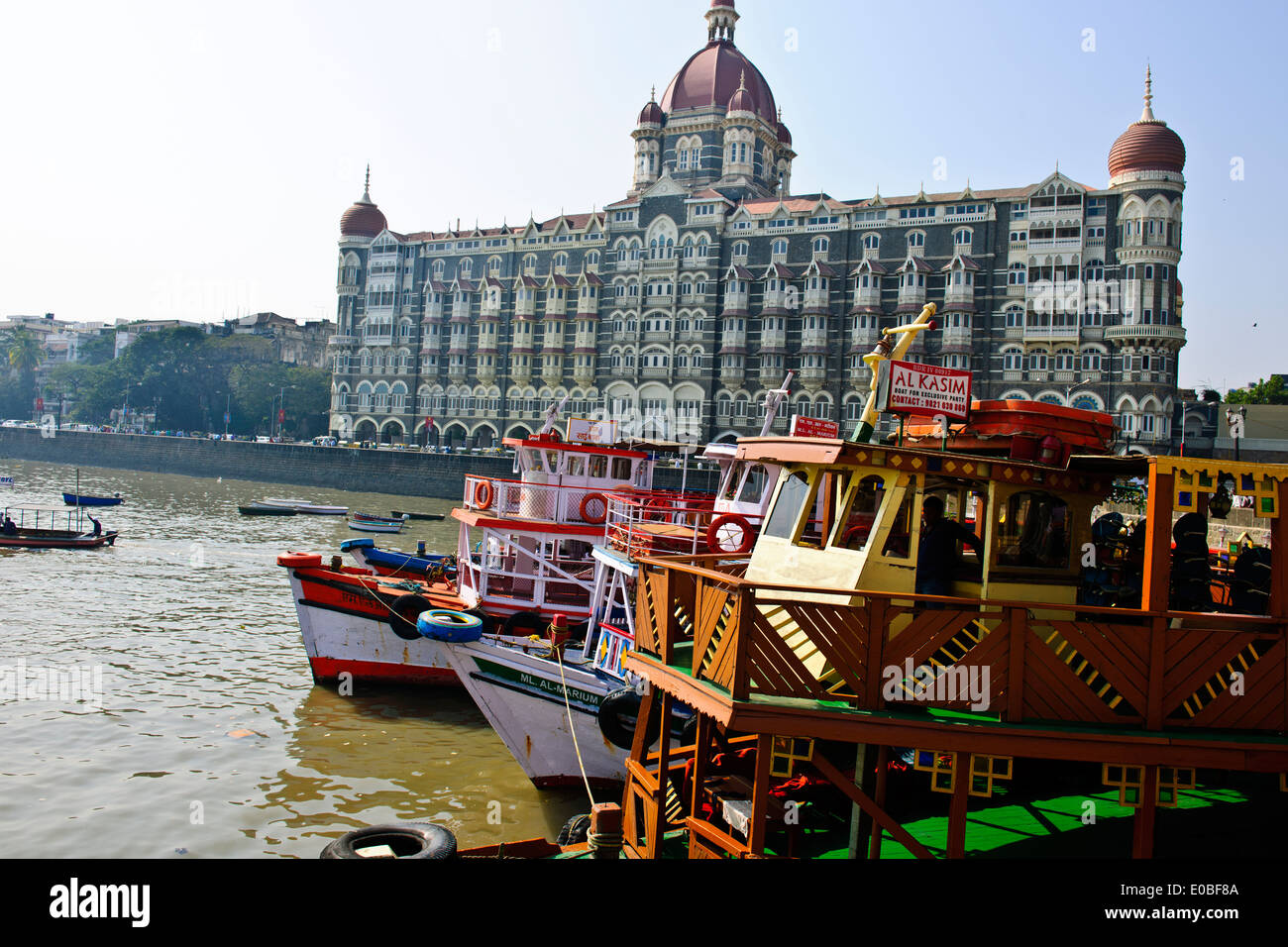 Views of the Taj Mahal Hotel,Gate of India,Harbour,Front Bay,Ships at anchor waiting for Port ...