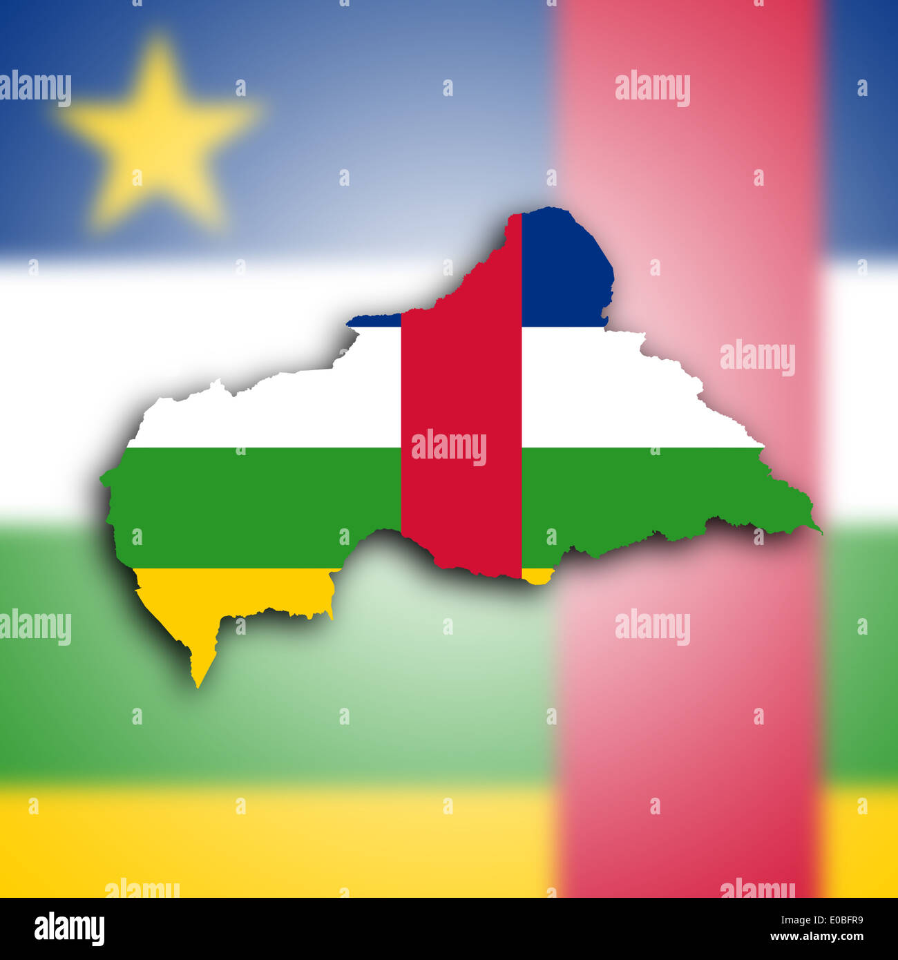 Map of central african republic hi-res stock photography and images - Alamy