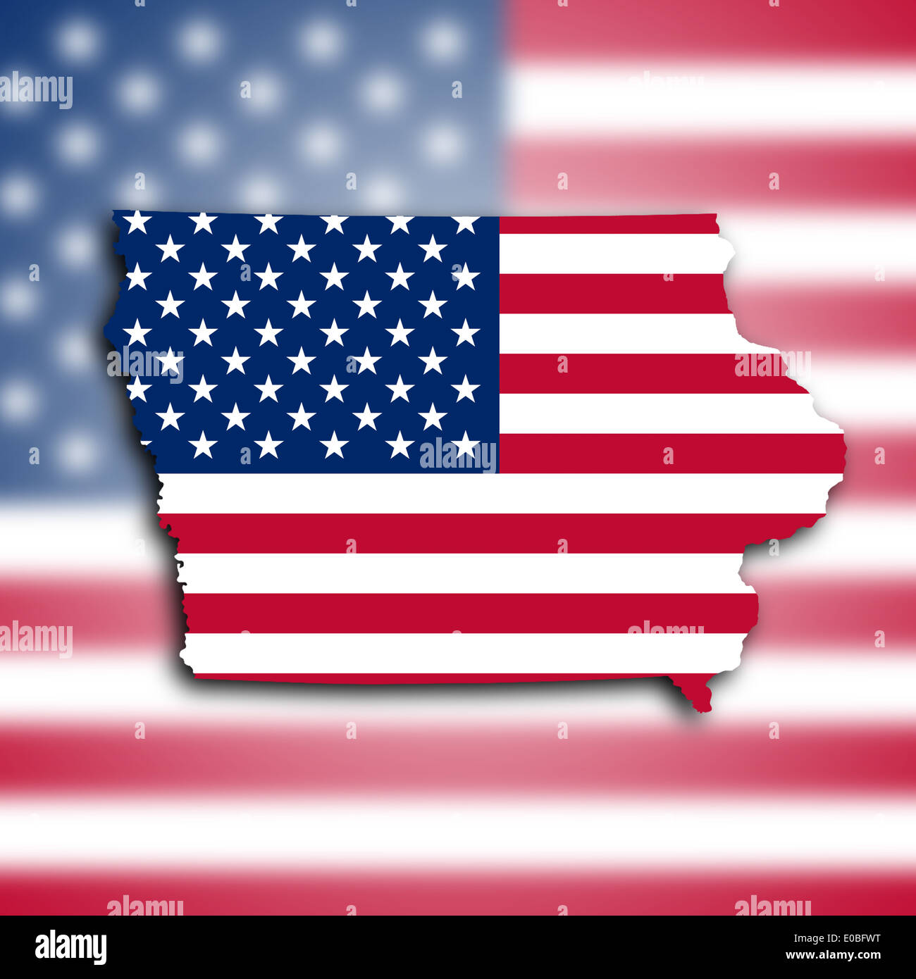 Iowa relief map hi-res stock photography and images - Alamy