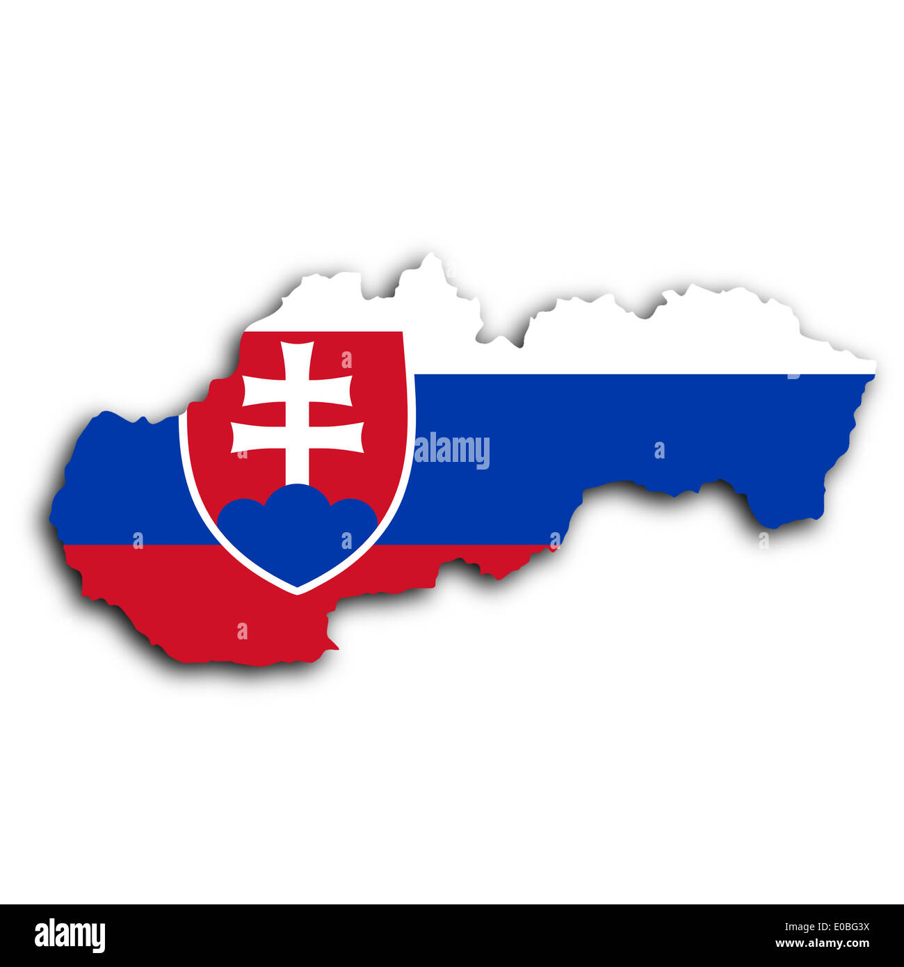 Map of slovakia hi-res stock photography and images - Alamy