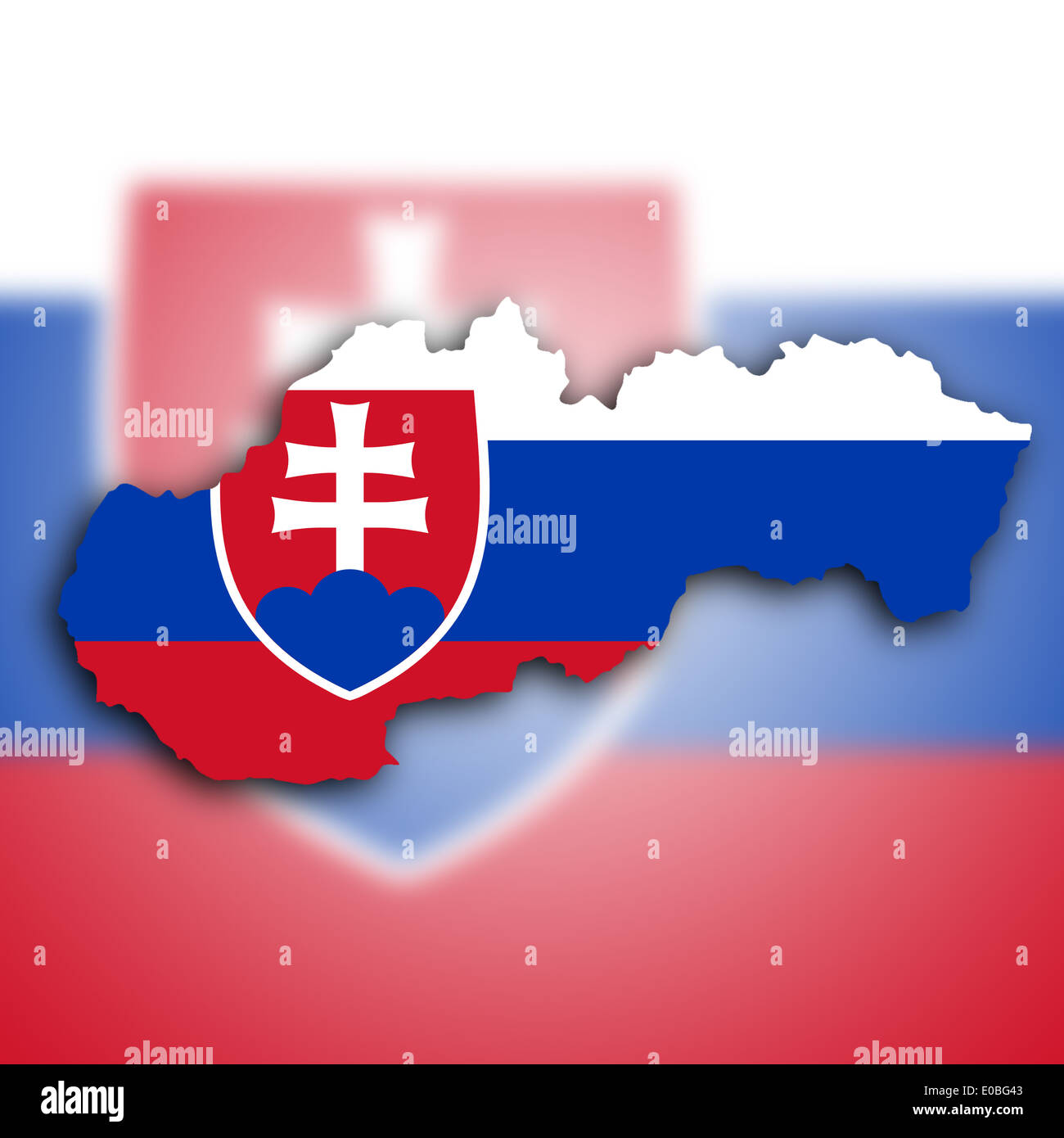 Map of slovakia hi-res stock photography and images - Alamy