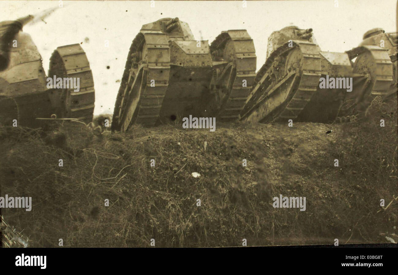 This photograph captures the Renault FT-17, one of the first fully ...