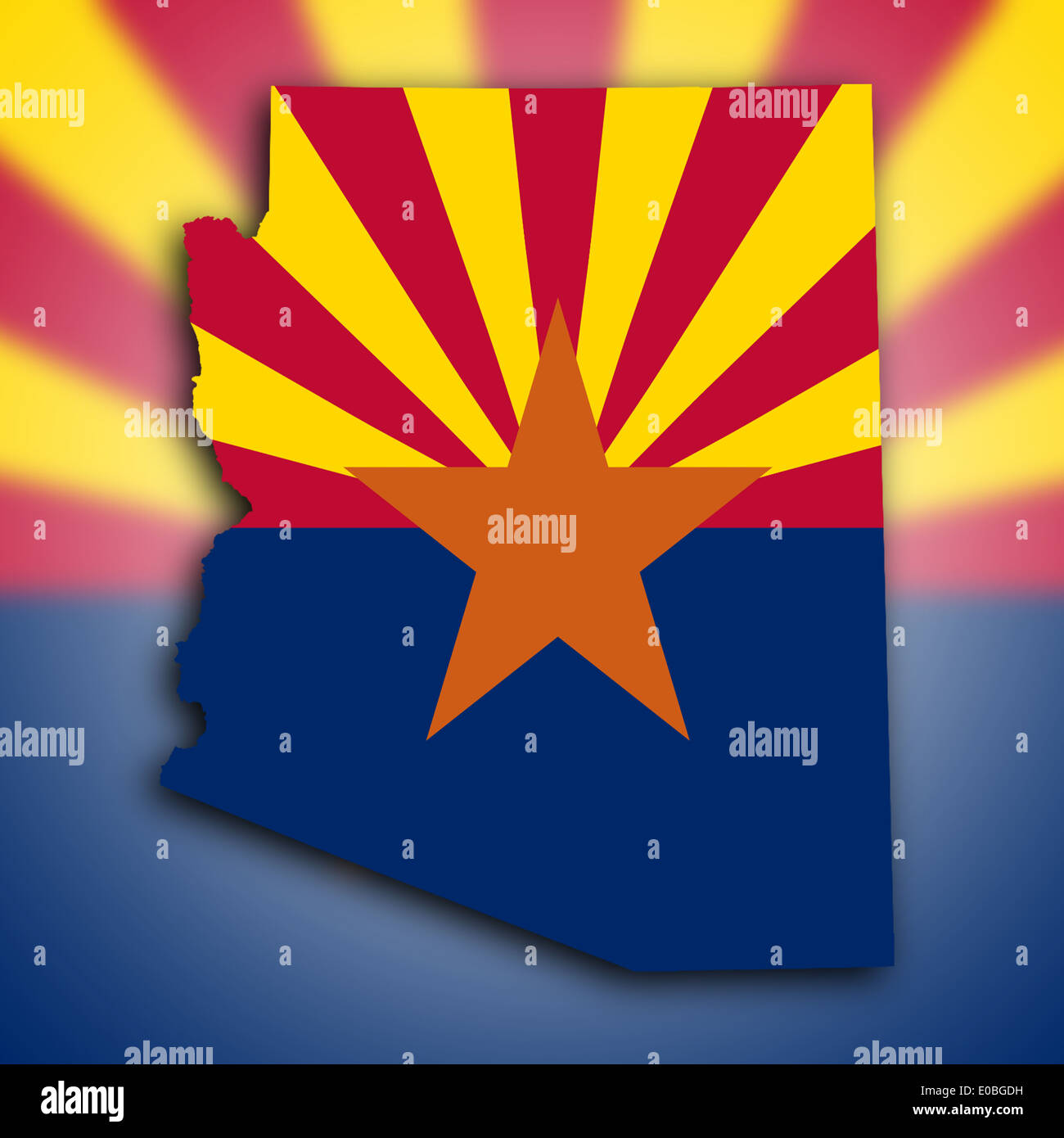 Arizona relief map hi-res stock photography and images - Alamy