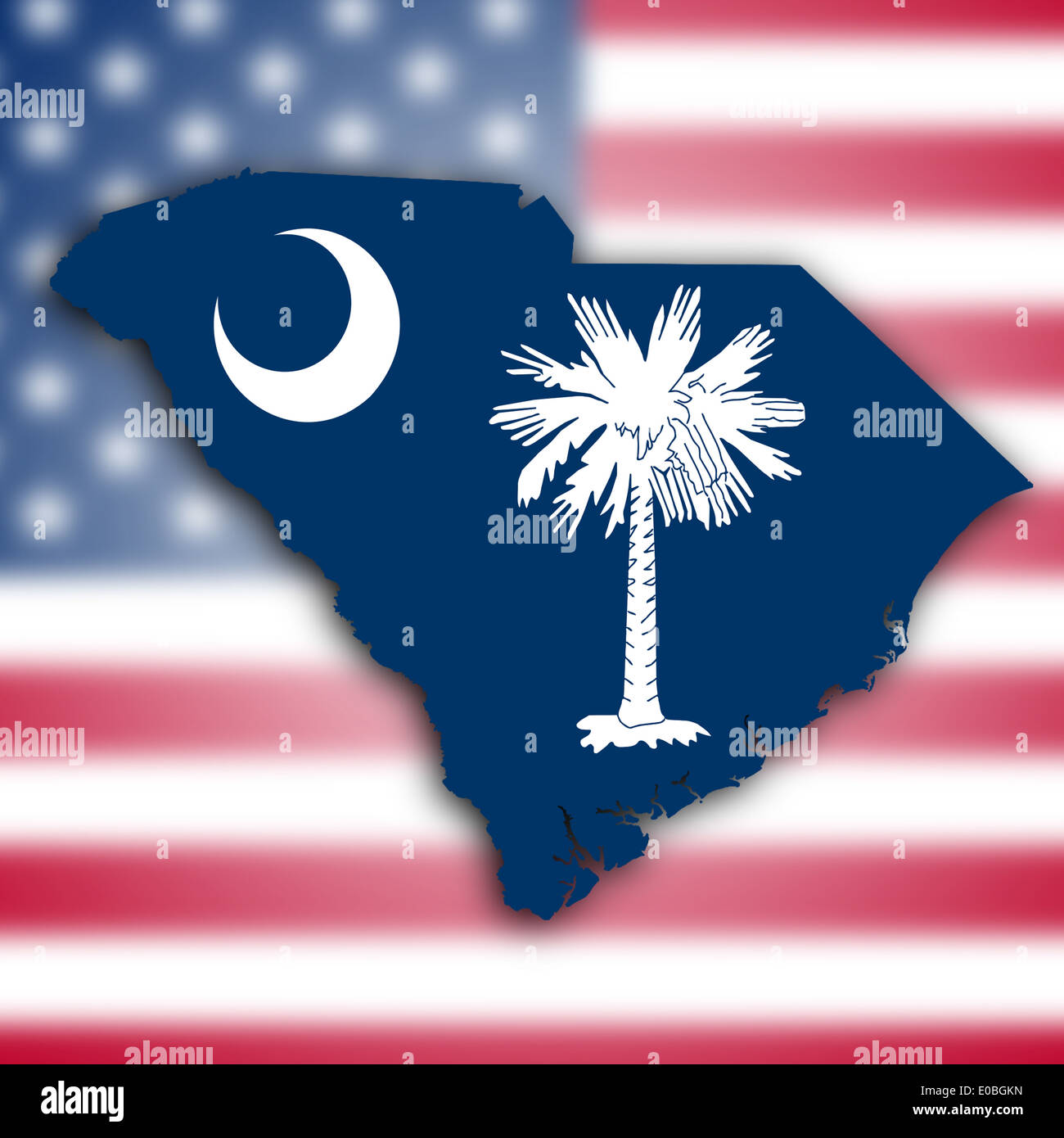 Map of south carolina hi-res stock photography and images - Alamy
