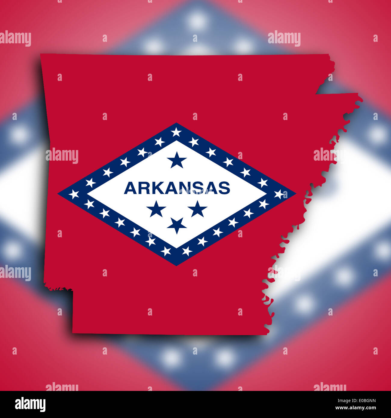 Map of arkansas hi-res stock photography and images - Alamy