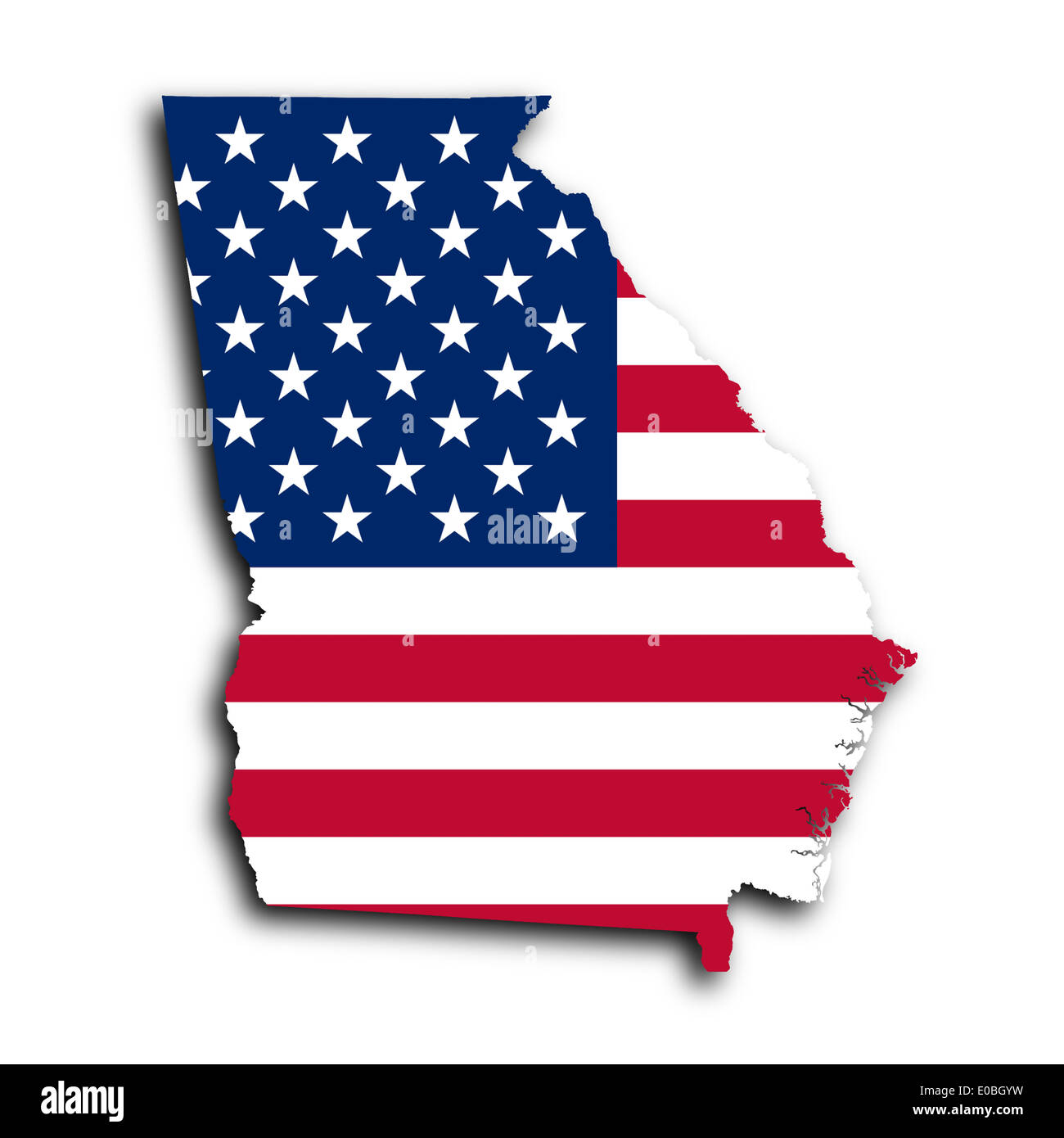 Map of georgia hi-res stock photography and images - Alamy