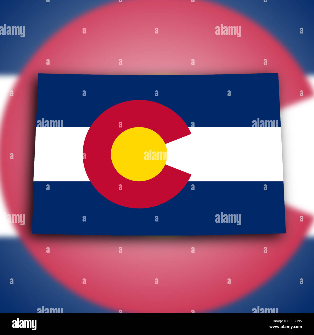 Map of Colorado filled with the state flag Stock Photo - Alamy