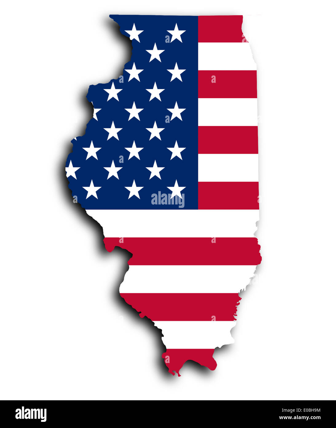 Map illinois Cut Out Stock Images & Pictures - Alamy