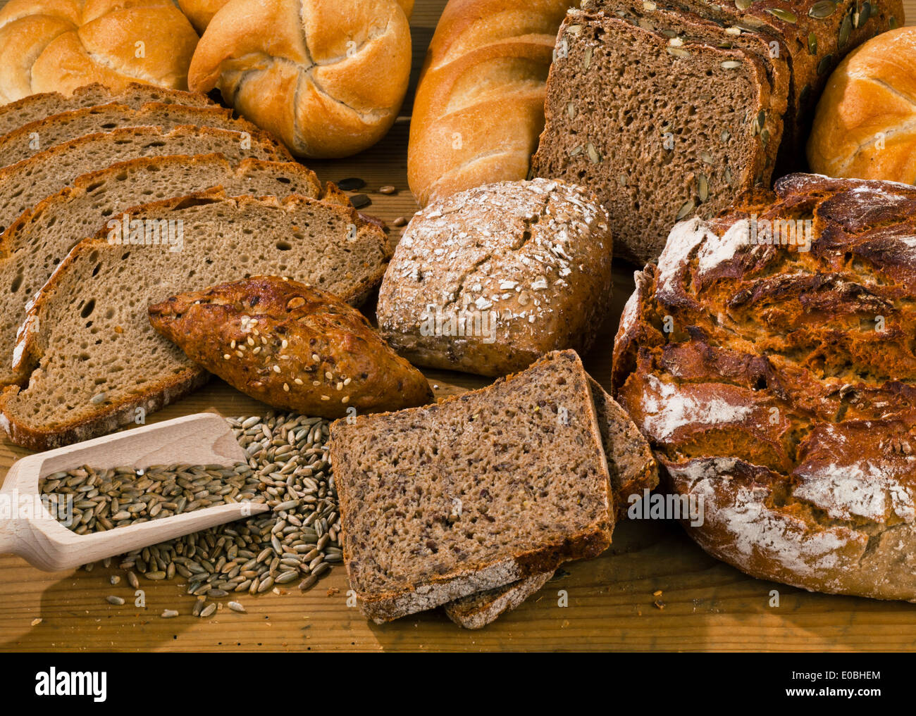 Several different kinds of bread Stock Photo - Alamy
