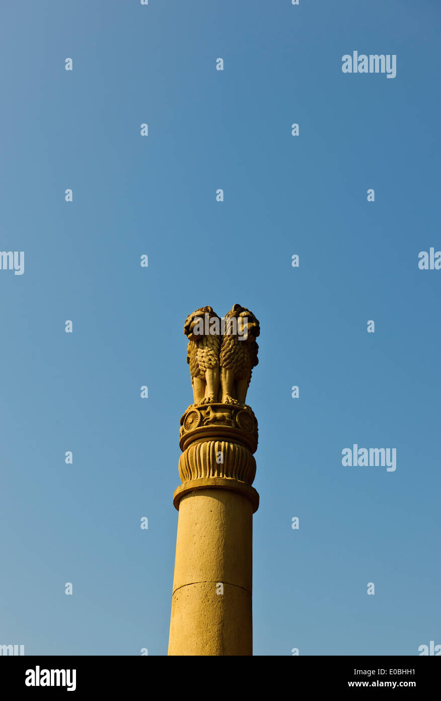 Ashoka Stambh Indian National Emblem,on Malabar Hill,which appears on ...