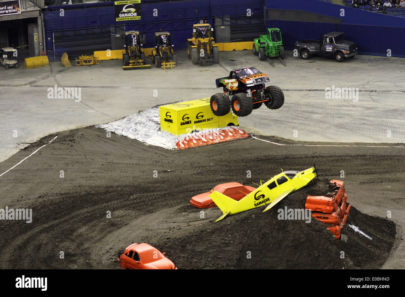 Monster Spectacular XIX at Olympic Stadium in Montreal, Que Stock Photo ...
