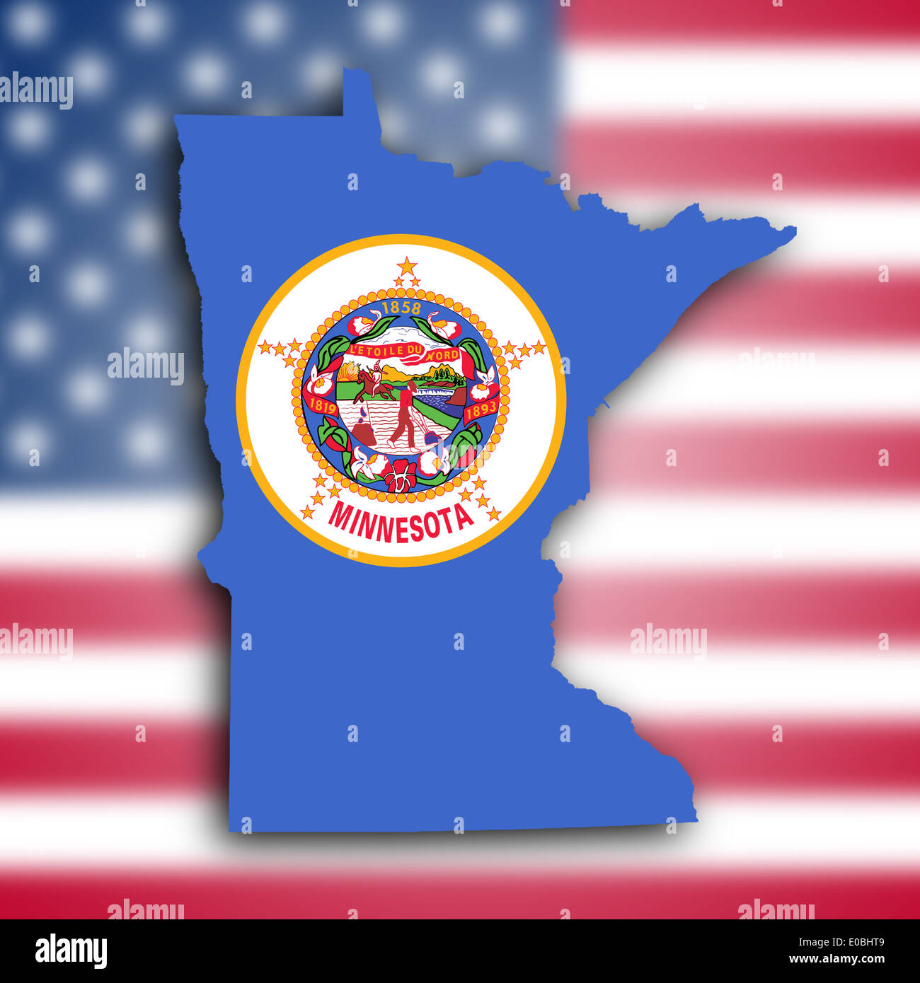 Map of minnesota hi-res stock photography and images - Alamy