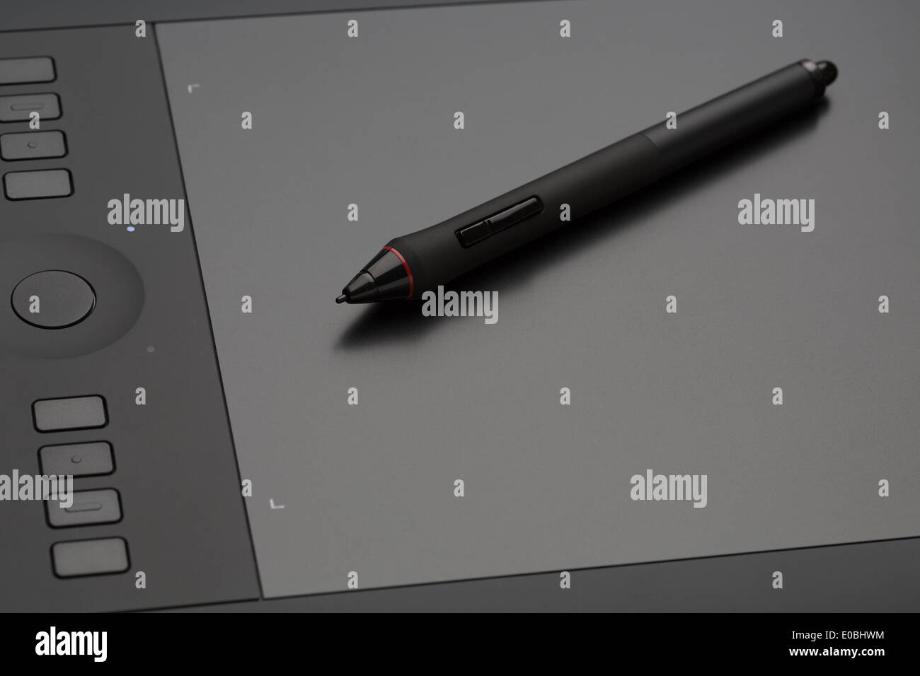 Modern professional graphics tablet for drawing closeup Stock Photo - Alamy