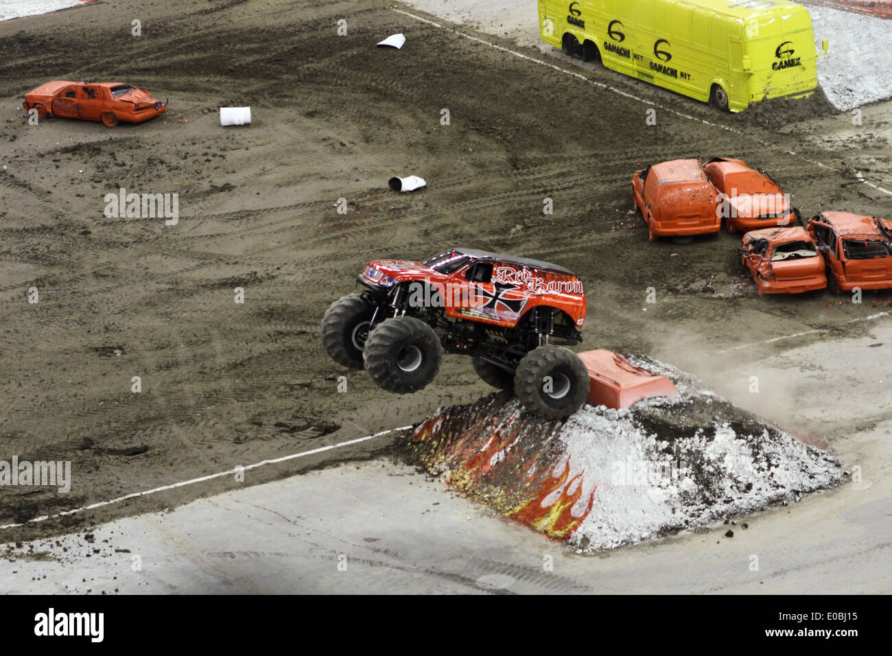 Monster Spectacular XIX at Olympic Stadium in Montreal, Que Stock Photo ...