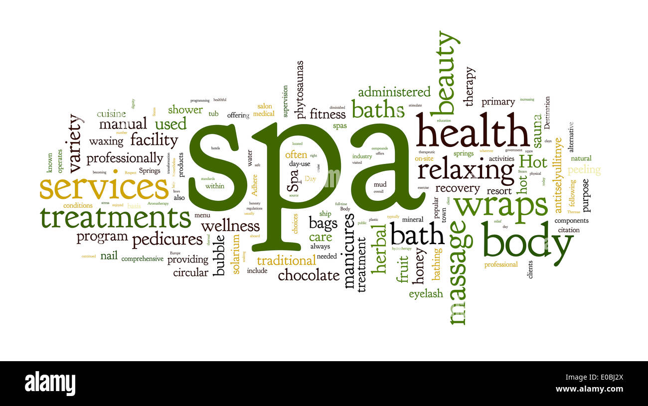 Wellness word cloud Cut Out Stock Images & Pictures - Alamy