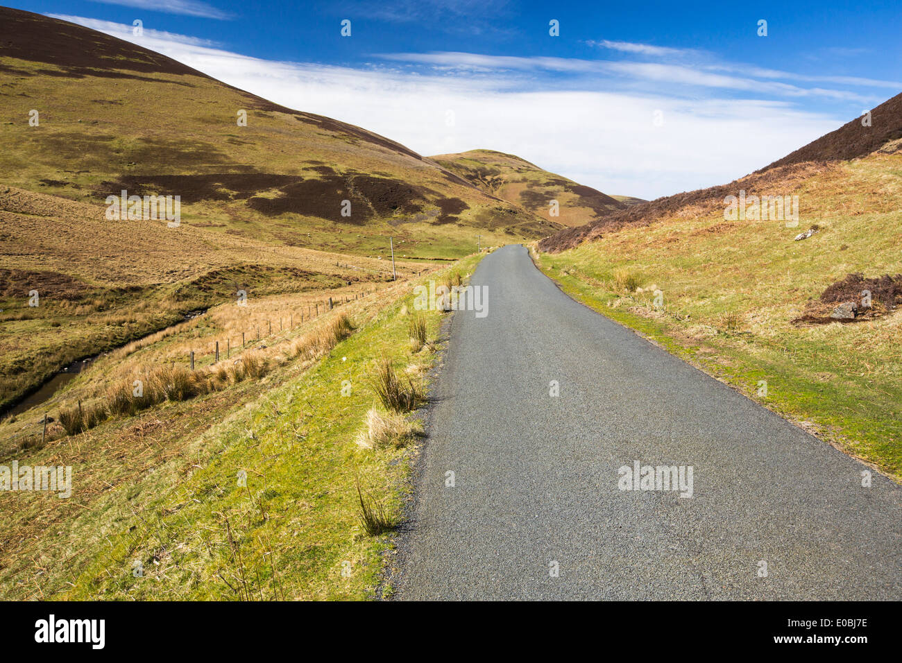 Culter Water valley below Coulter reservoir in the Southern Uplands of ...