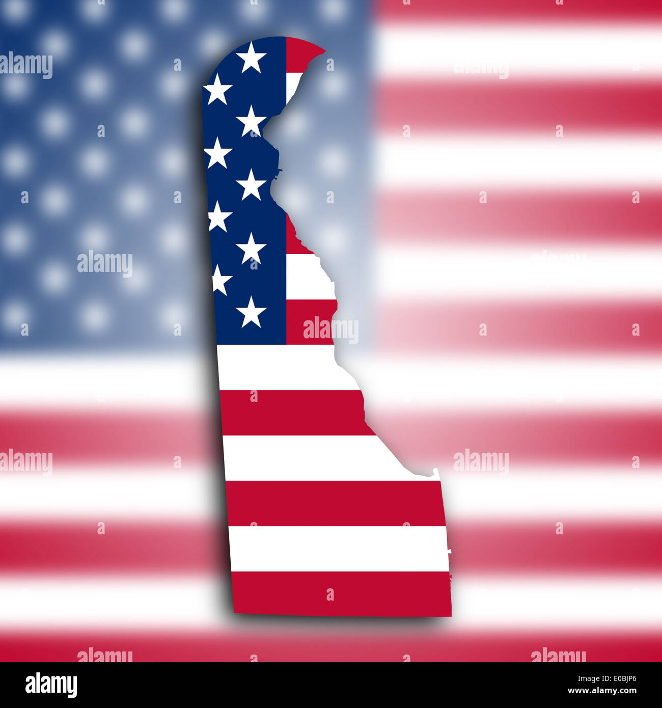 Map of delaware hi-res stock photography and images - Alamy