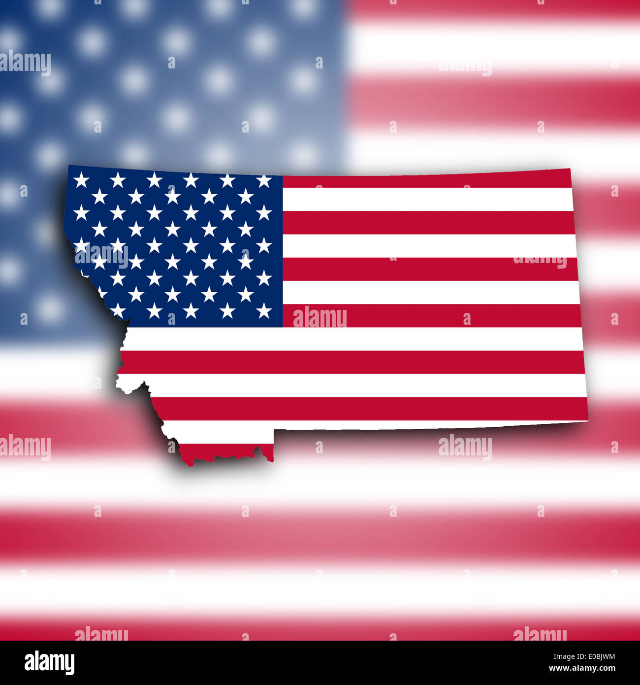 Map of montana hi-res stock photography and images - Alamy