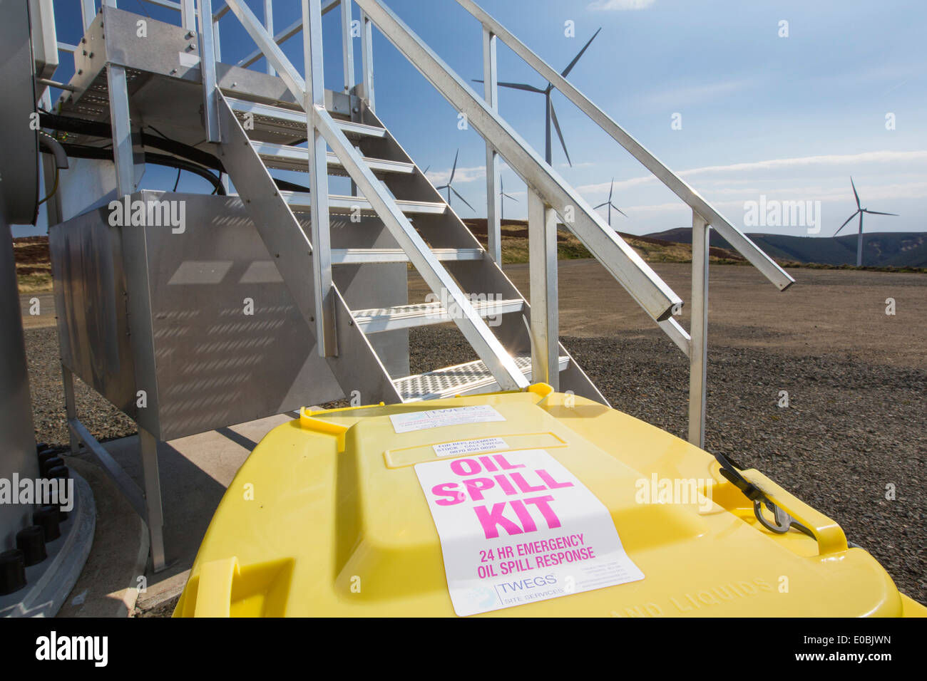 The Clyde Wind Farm in the Southern Uplands of Scotland near Biggar. It ...