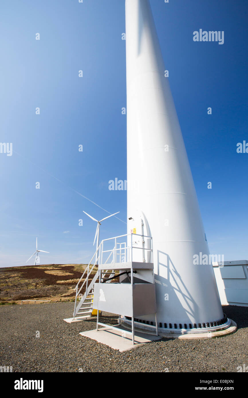 The Clyde Wind Farm in the Southern Uplands of Scotland near Biggar. It ...
