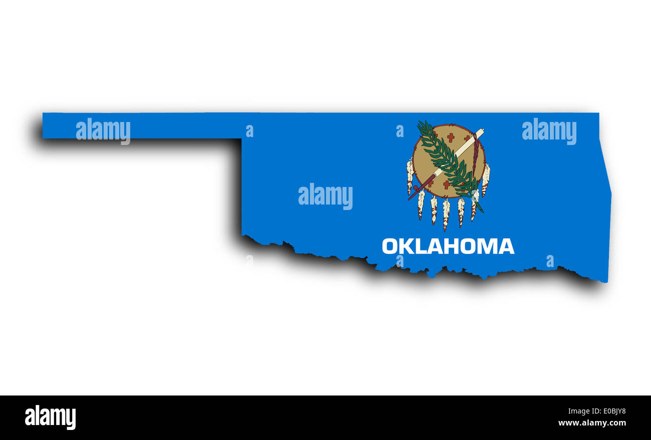 Oklahoma state map hi-res stock photography and images - Alamy