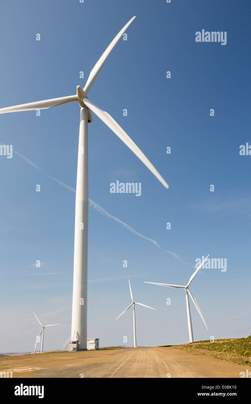 The Clyde Wind Farm in the Southern Uplands of Scotland near Biggar. It ...