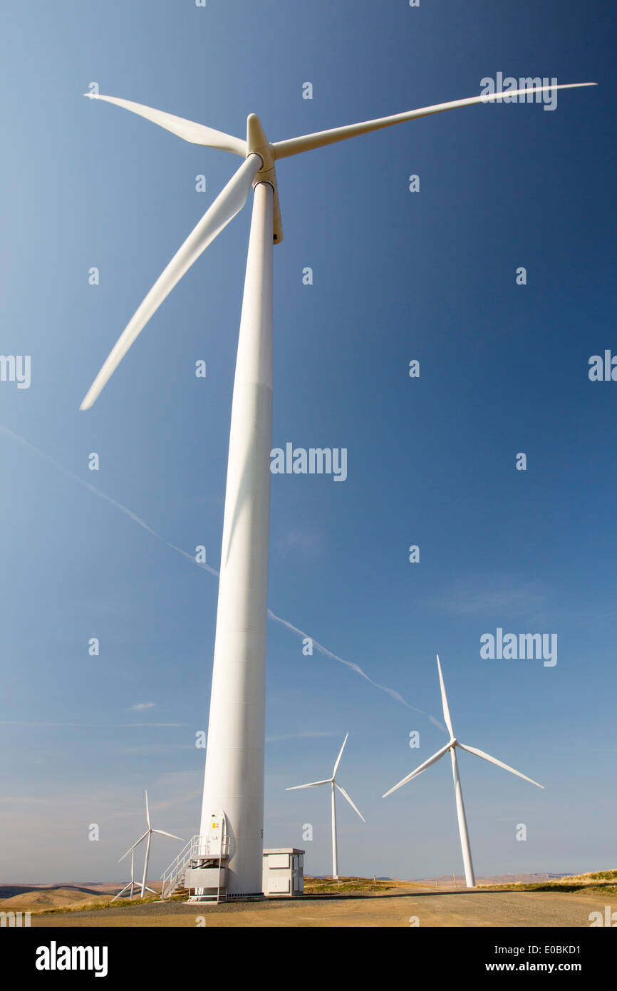 The Clyde Wind Farm in the Southern Uplands of Scotland near Biggar. It ...