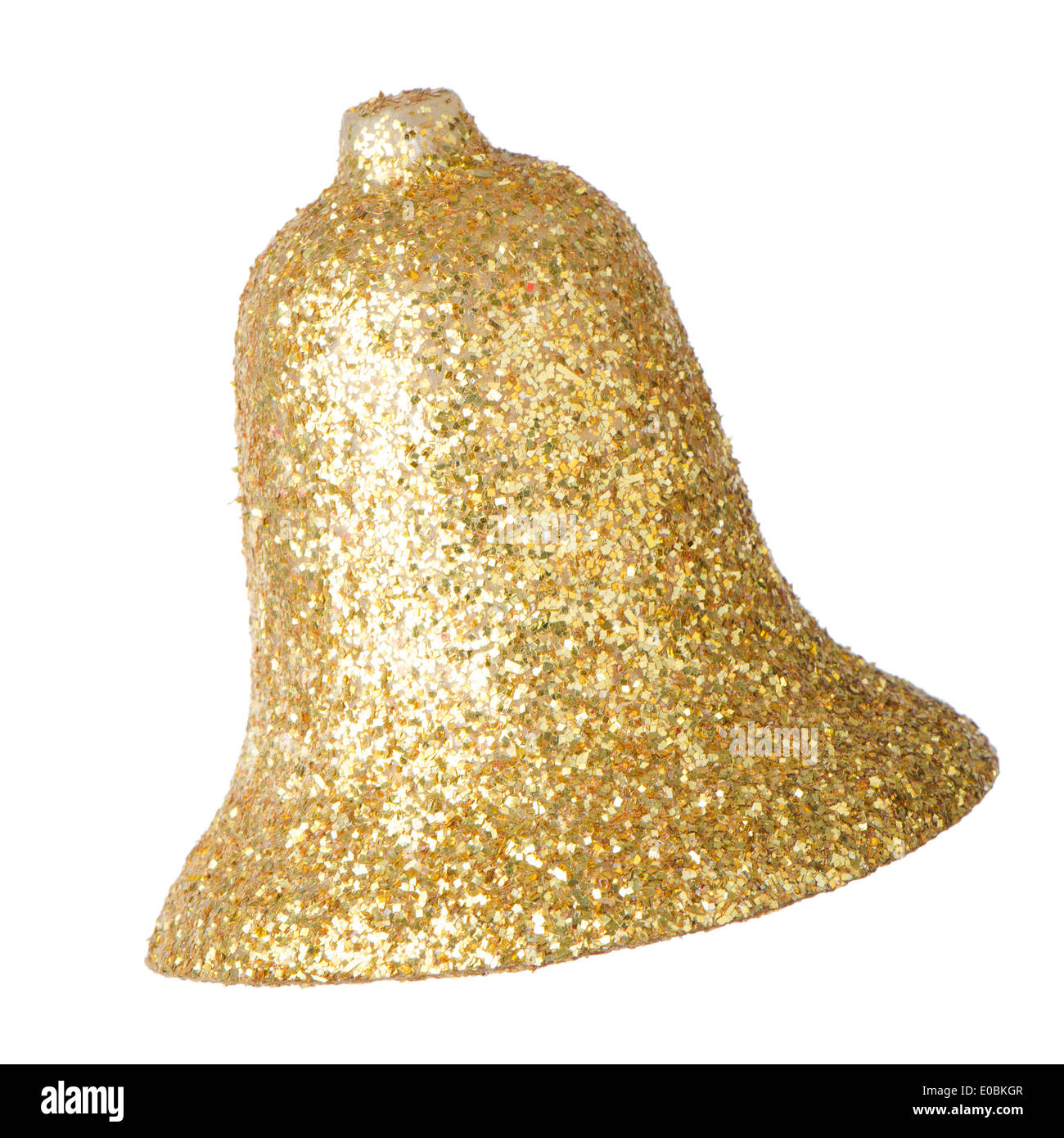 Christmas bell decoration isolated on white background Stock Photo - Alamy