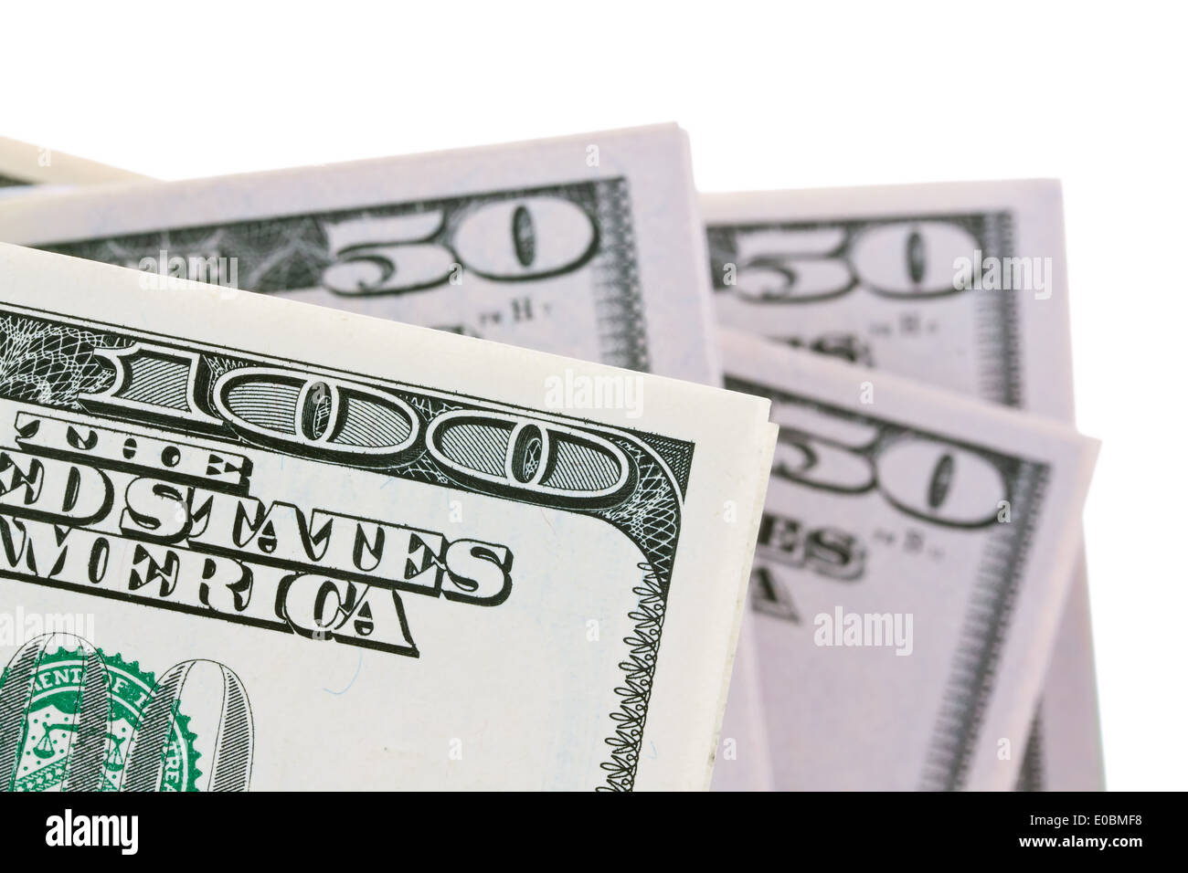 Detail of American dollar of bank notes, Detail von amerikanischen ...