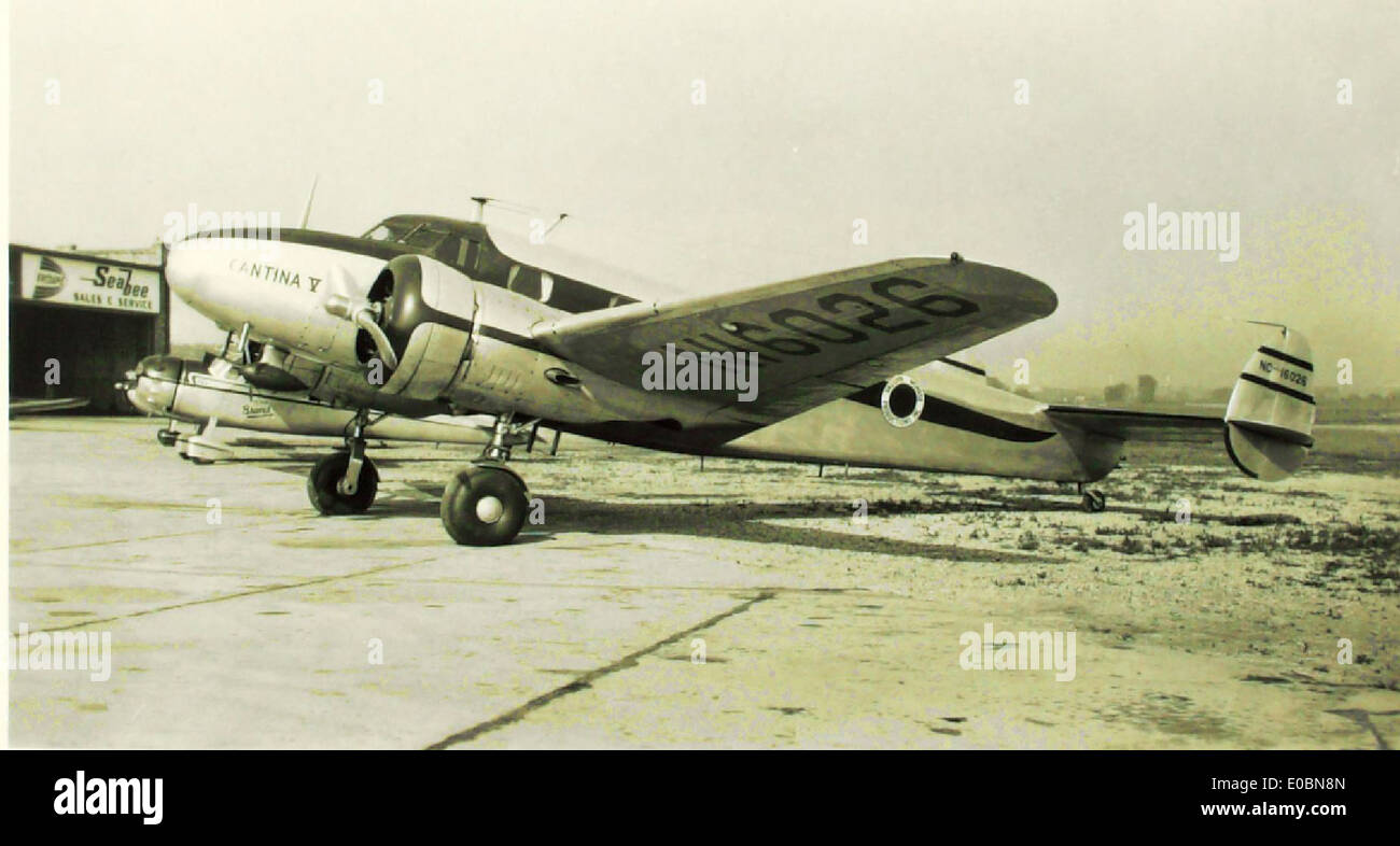 The Lockheed Model 12 Electra Junior NC16026 was a small, twin-engine ...