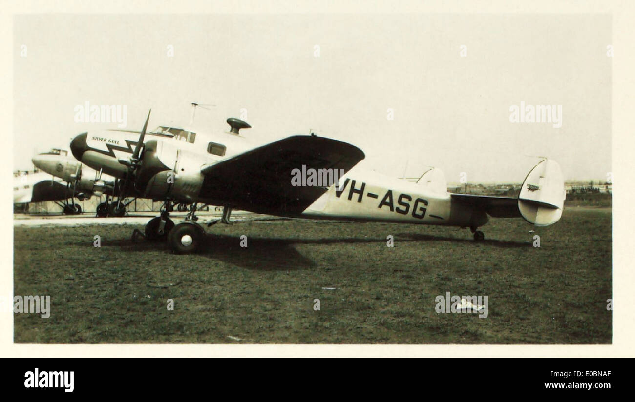 The Lockheed Model 12 Electra Junior, known as the 'Silver Gull,' was a ...