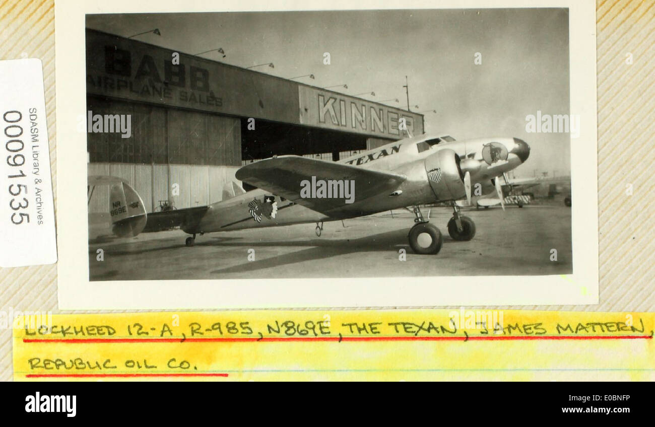 Lockheed Electra 12a High Resolution Stock Photography and Images - Alamy