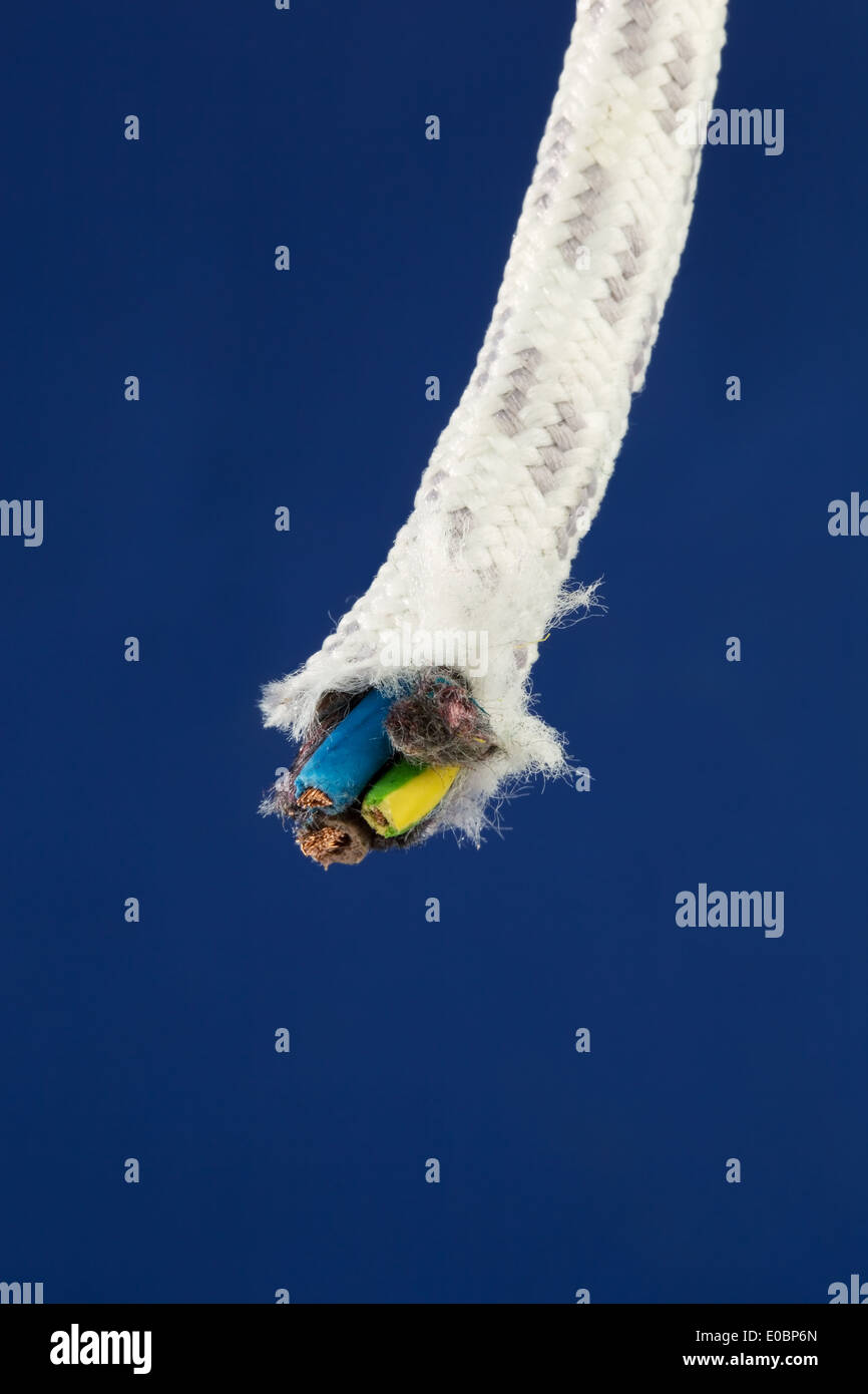 Power cables damaged hi-res stock photography and images - Alamy
