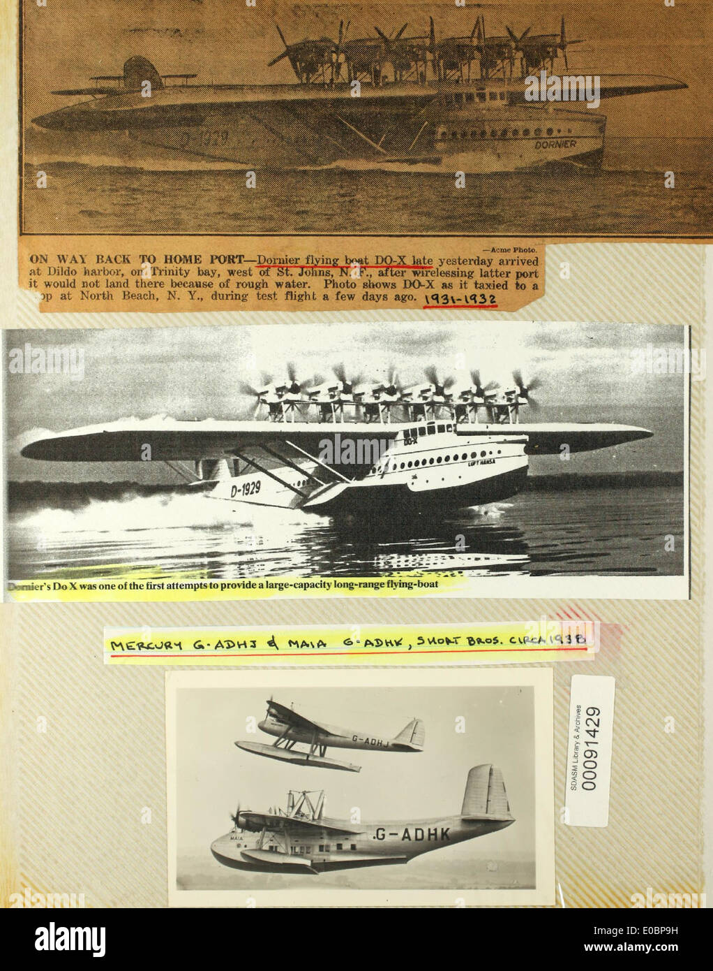 This image features the Short Mayo Composite, including the S.21 Maia ...