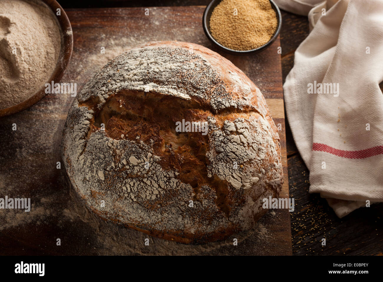 Organic Homemade Ancient Grain Bread made with Amaranth Stock Photo - Alamy