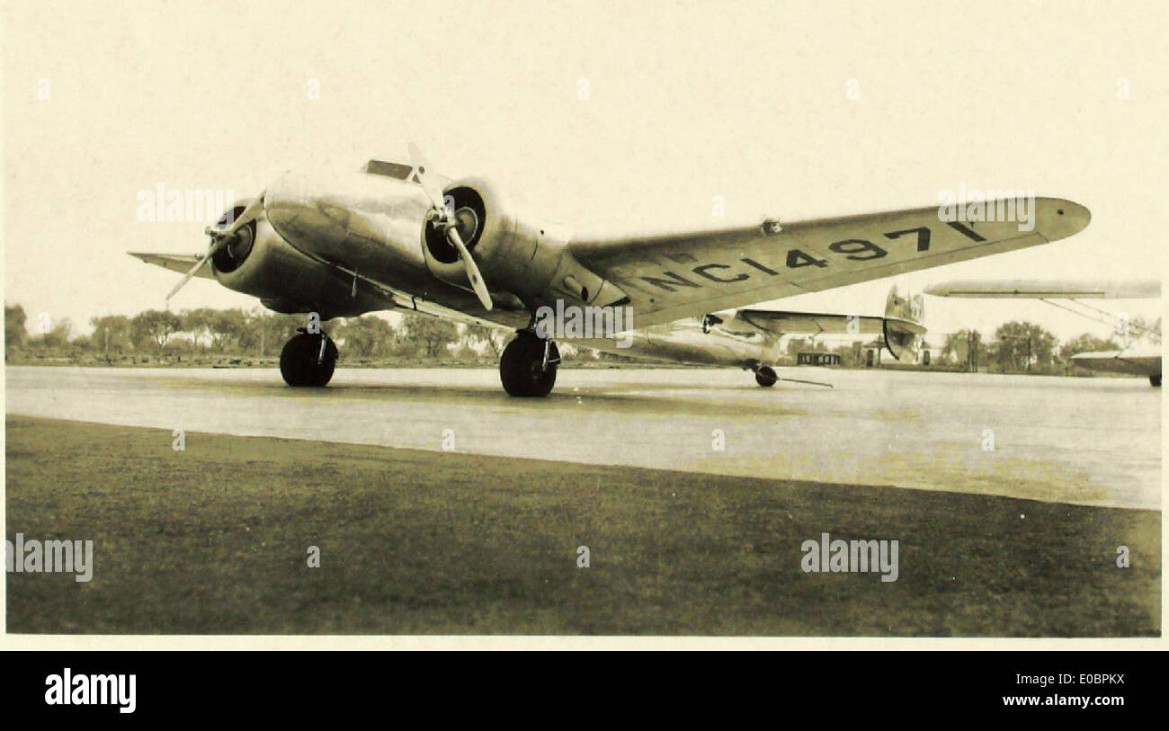 The Lockheed Model 10 Electra, shown here with registration NC14971 ...