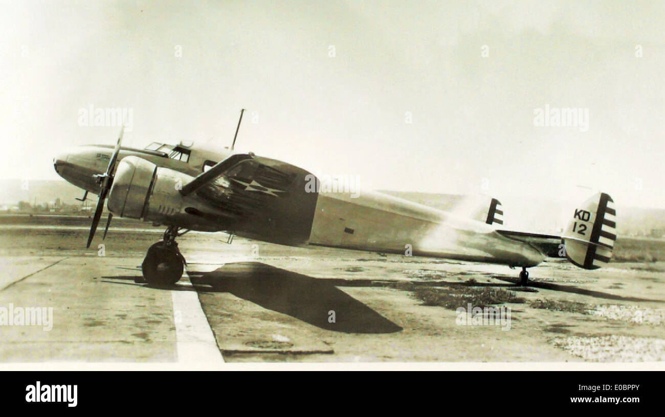 Lockheed, Model 12A (C-40A), Electra Junior Stock Photo - Alamy