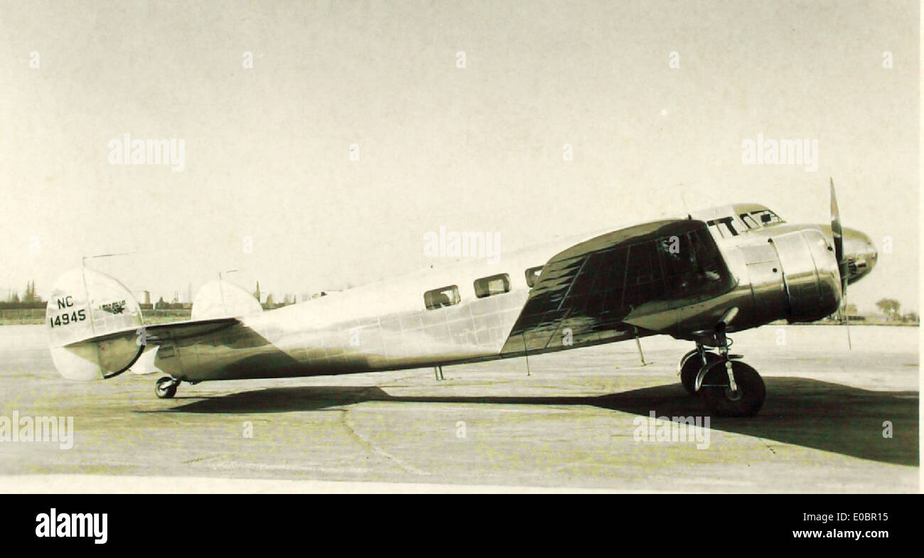 This is a photo of the Lockheed Model 10 Electra, registration NC14945 ...