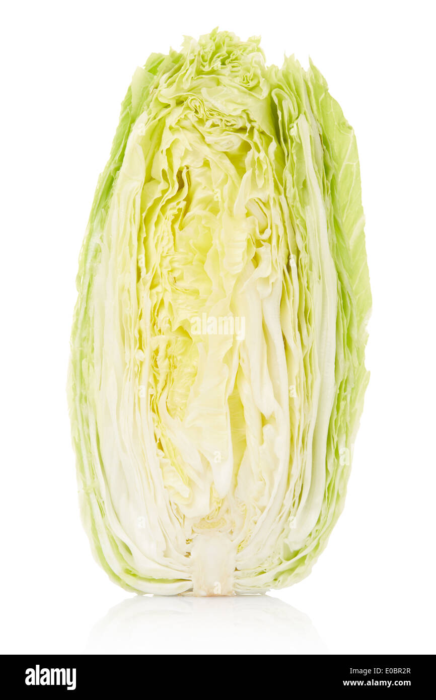 Green long cabbage section Stock Photo - Alamy