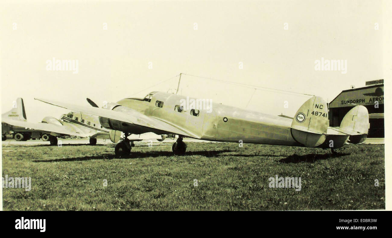 Lockheed, Model 12, Electra Junior Stock Photo - Alamy